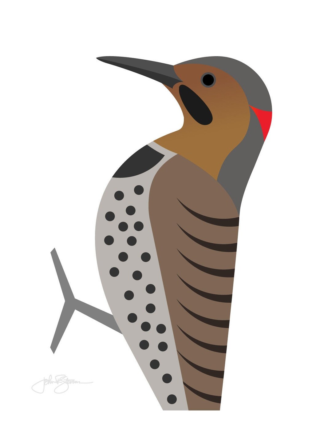 Northern Flicker Yellow-shafted - Fine Art Print - Etsy