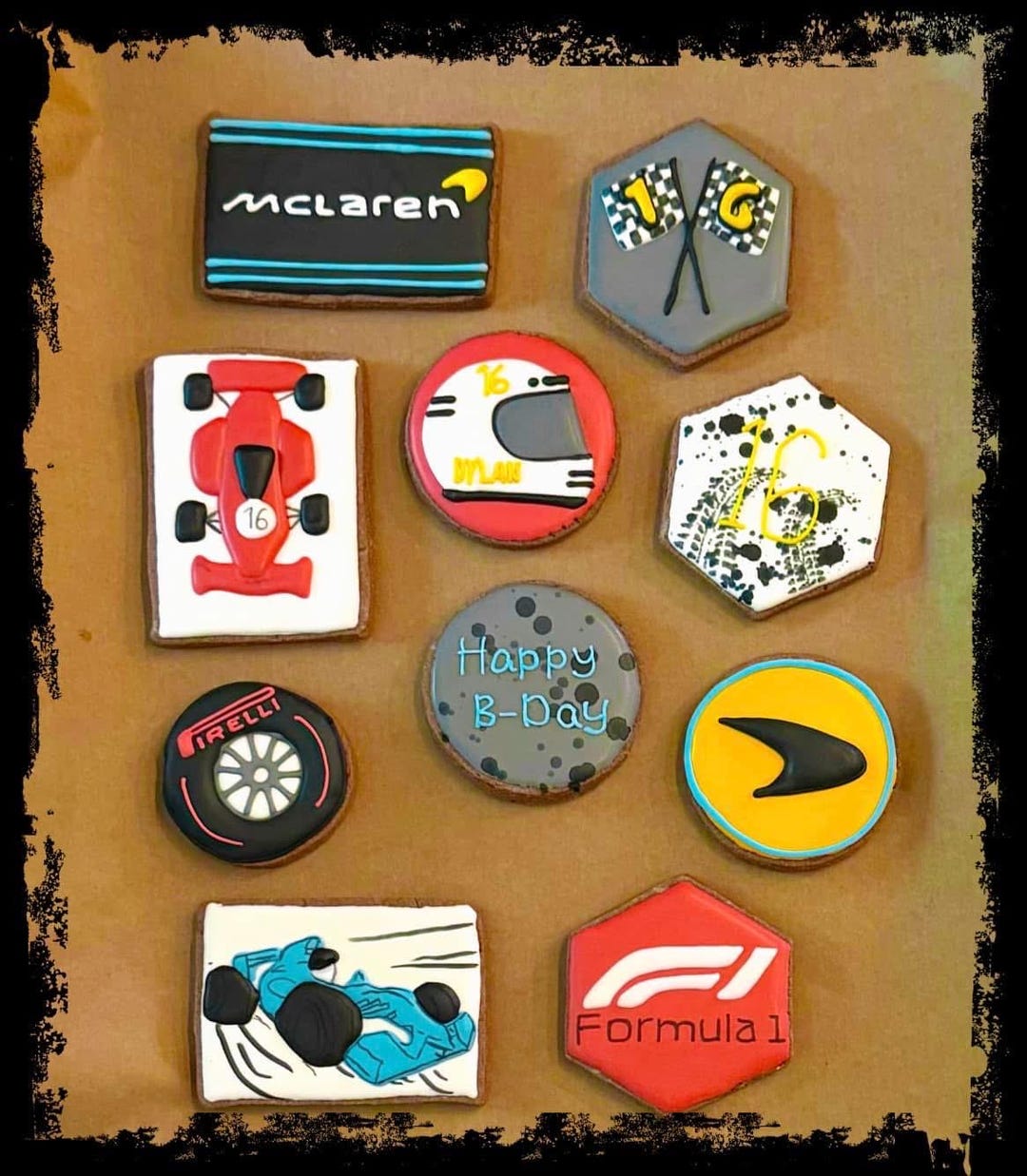 F1 Racing Birthday Cookies - Etsy