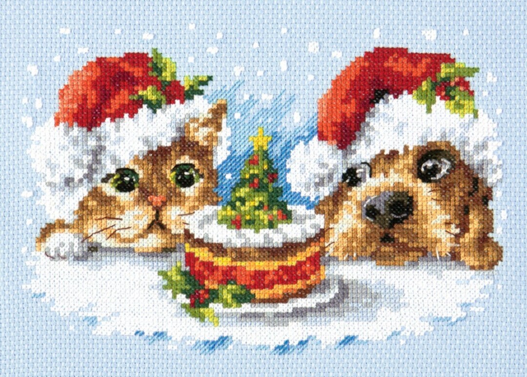 Counted Cross Stitch Kit, Magic Needle, A Delicious Christmas, 14 Count ...