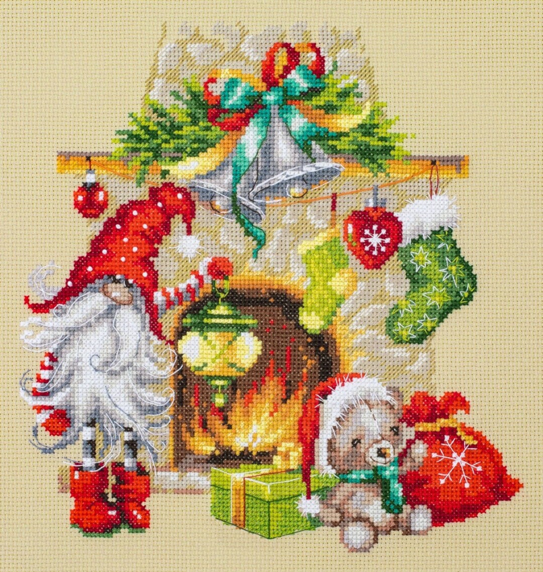 Counted Cross Stitch Kit, Magic Needle, Waiting for Christmas, 100-251 ...