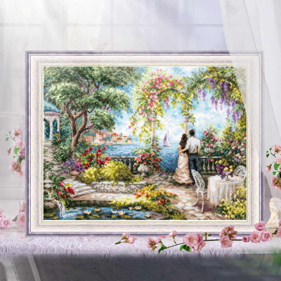 Counted Cross Stitch Kit, Magic Needle, Romantic Story, 250-708, 14 ...