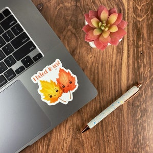 Beleaf in You Kawaii Autumn Motivational Sticker - Etsy