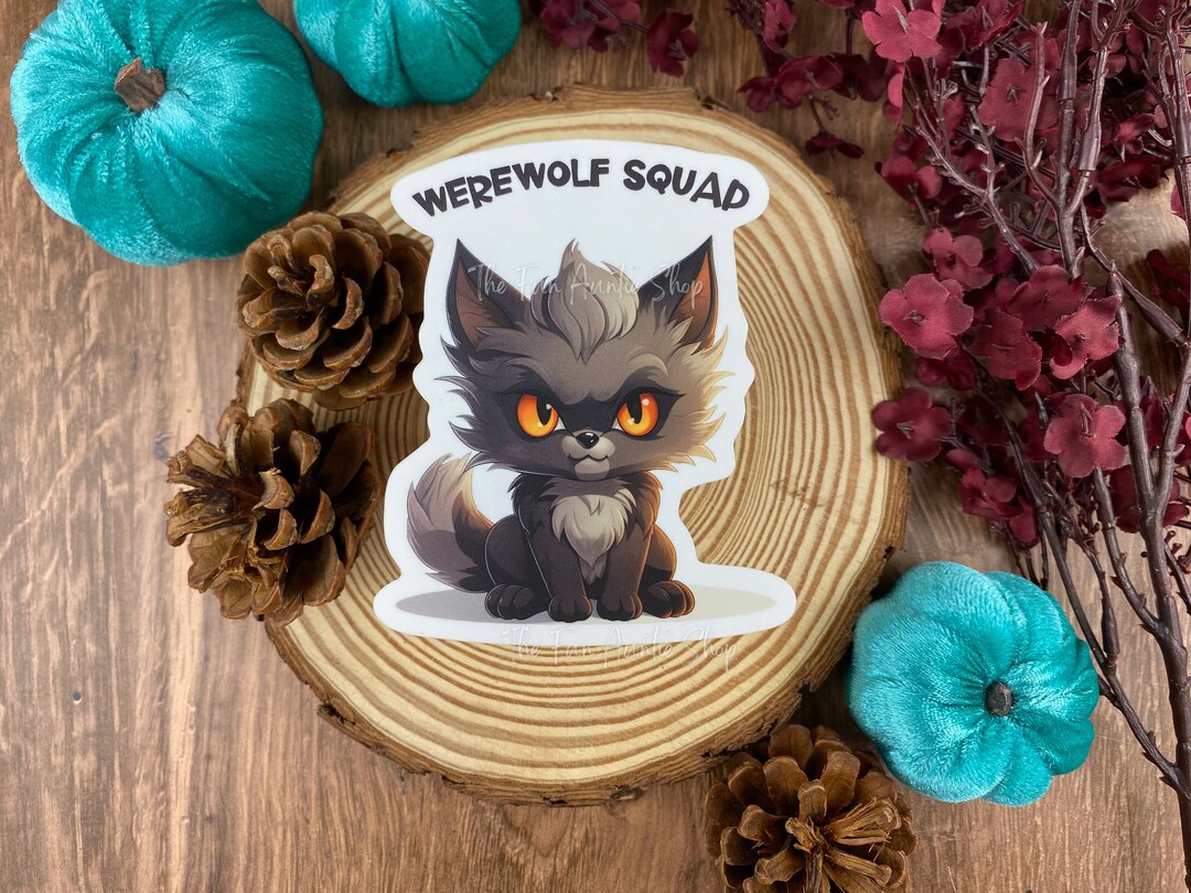 Fang-tastic Fun: Werewolf Squad Sticker - Etsy