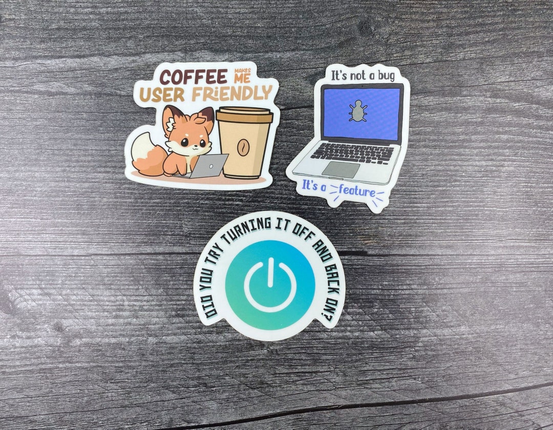 Tech Support Sticker Pack Funny Quotes for Software Engineers - Etsy