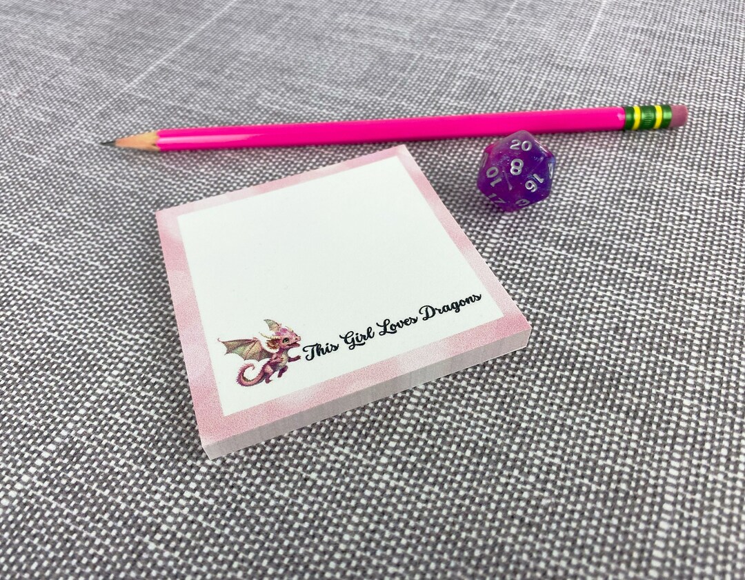 Magical Dragon Sticky Notes: Fantasy Office Decor - Etsy