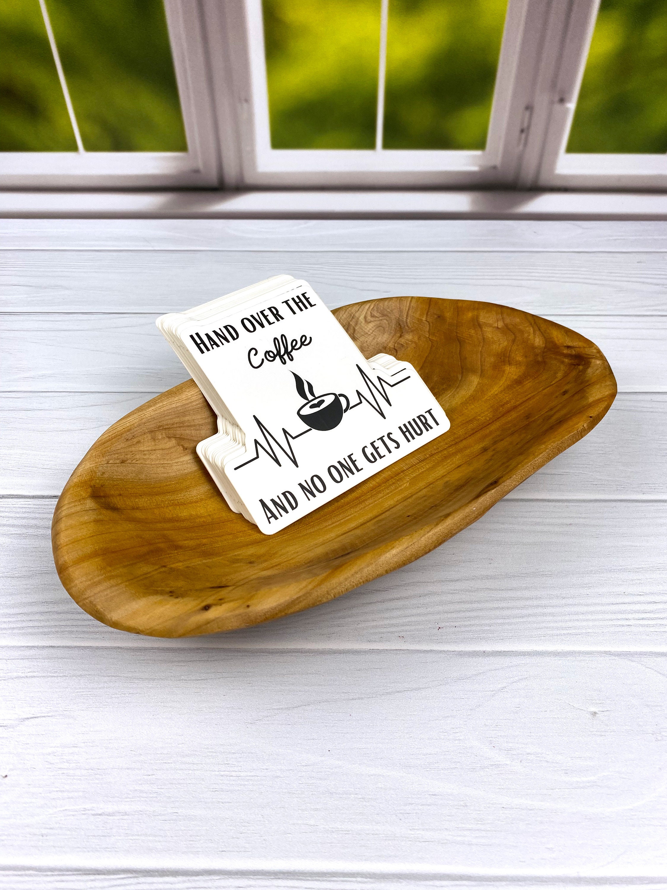 Hand Over the Coffee and No One Gets Hurt Sarcastic Sticker - Etsy