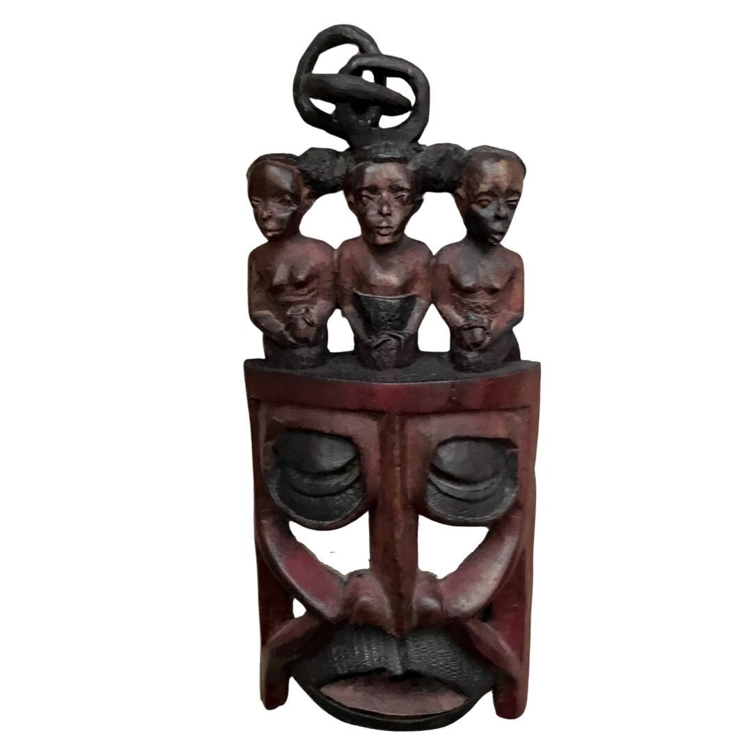 Hand-carved African Mask, Spiritual Mask, Africa Wall Decor, Family ...