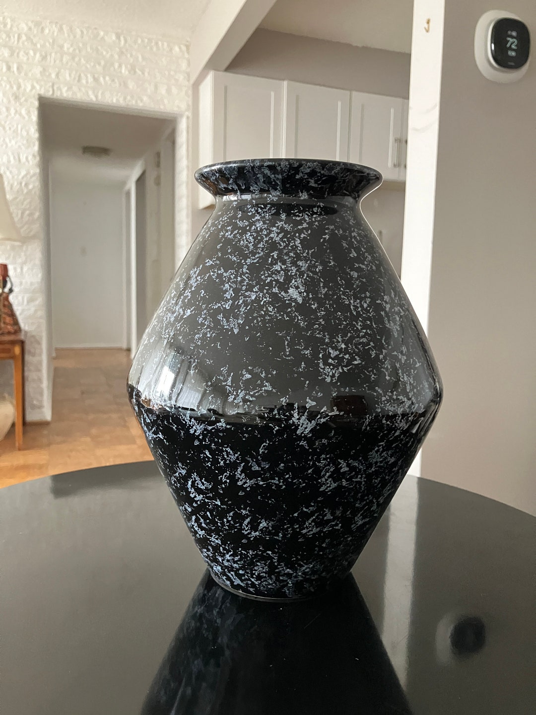 Modern 10 Black Speckled Pottery Vase, Speckled Pottery, Speckled ...