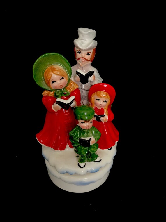 Vintage Wind up Musical Spinning Carolers Christmas Carols - Etsy
