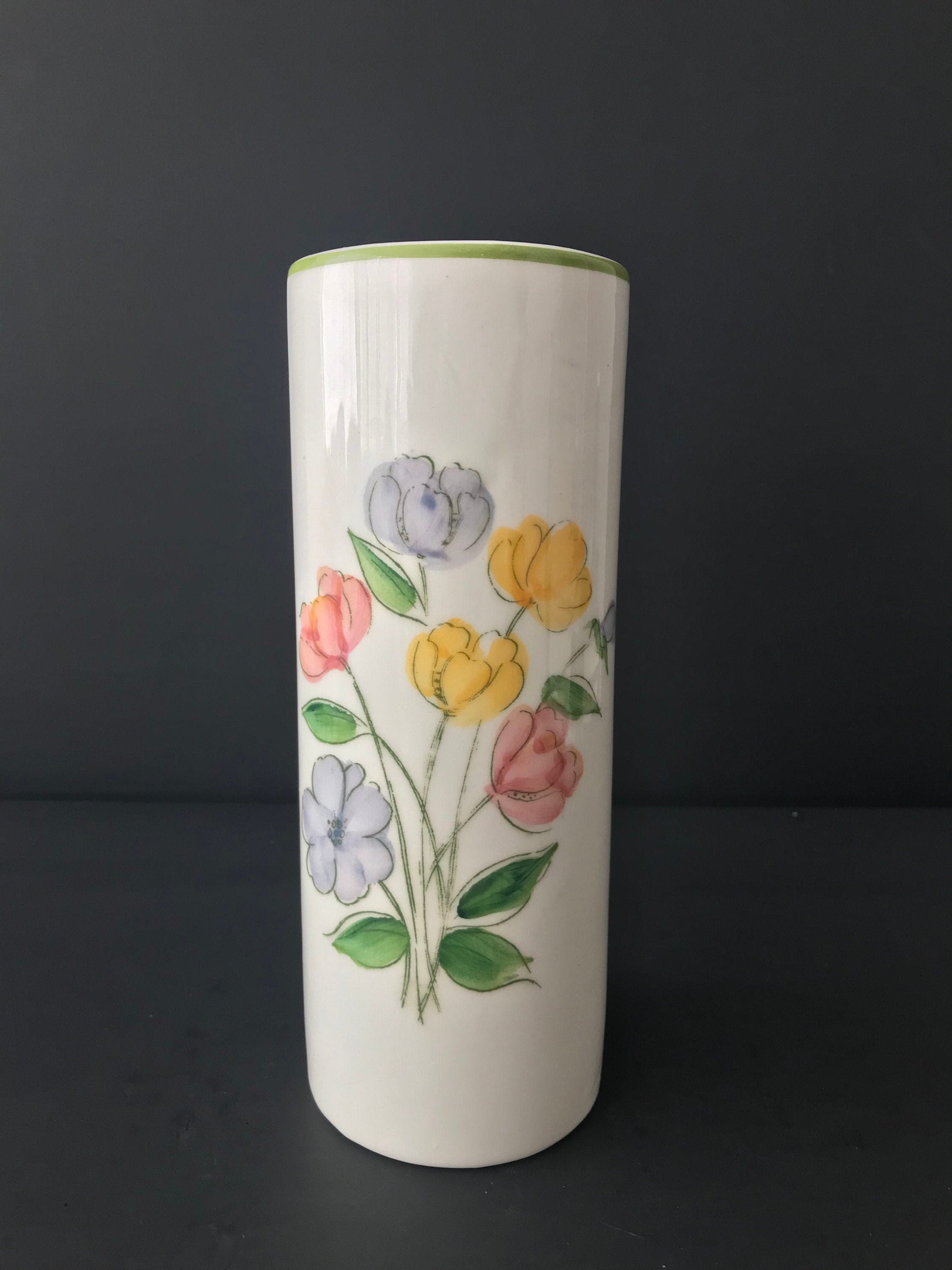 Home Décor Vases Vintage Weiss Hand-painted vase from Brazil etna.com.pe
