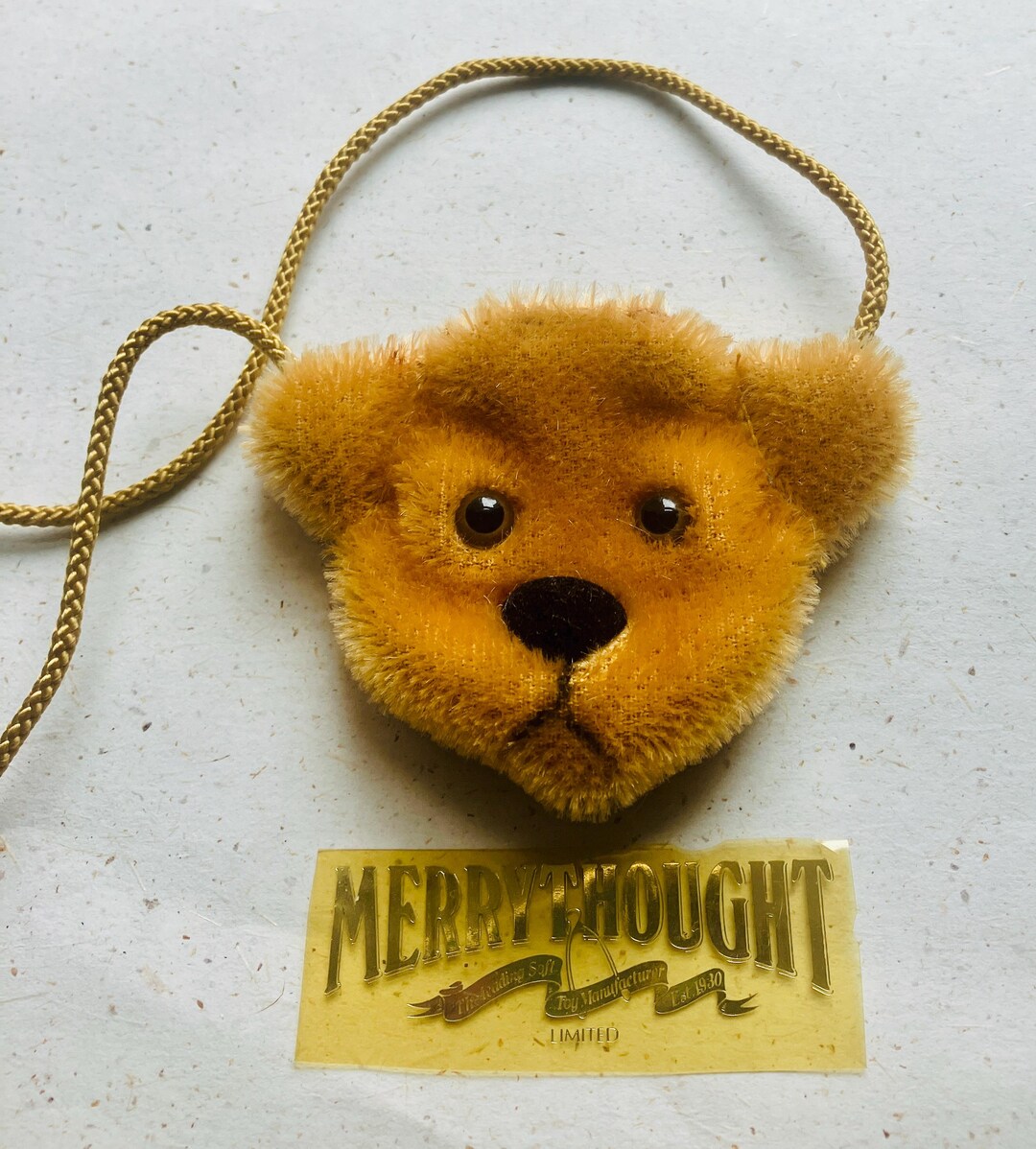 Rare Merrythought Mohair Mini Teddy Bear Pocket Bag for Teddy New/old ...