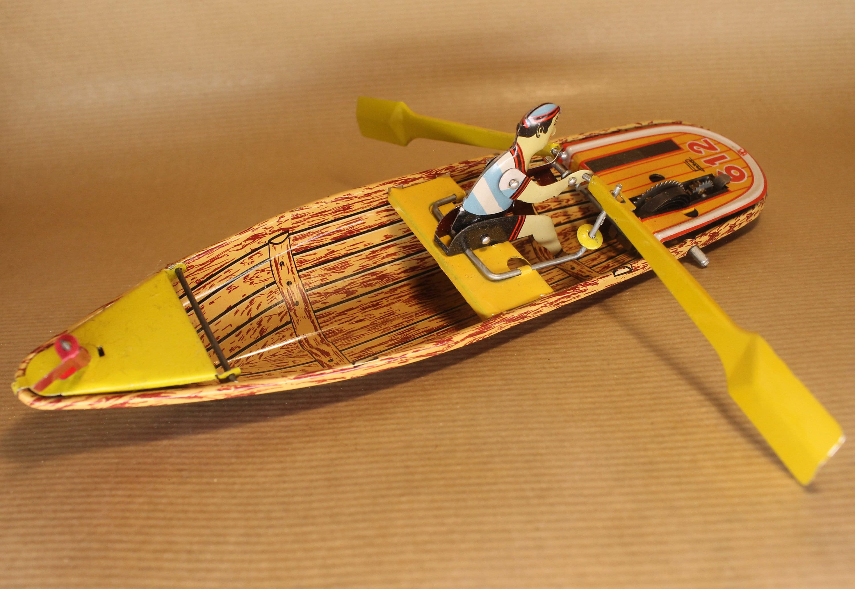 TINPLATE ROWING BOAT Clockwork Rower Tin Toy Adult - Etsy UK