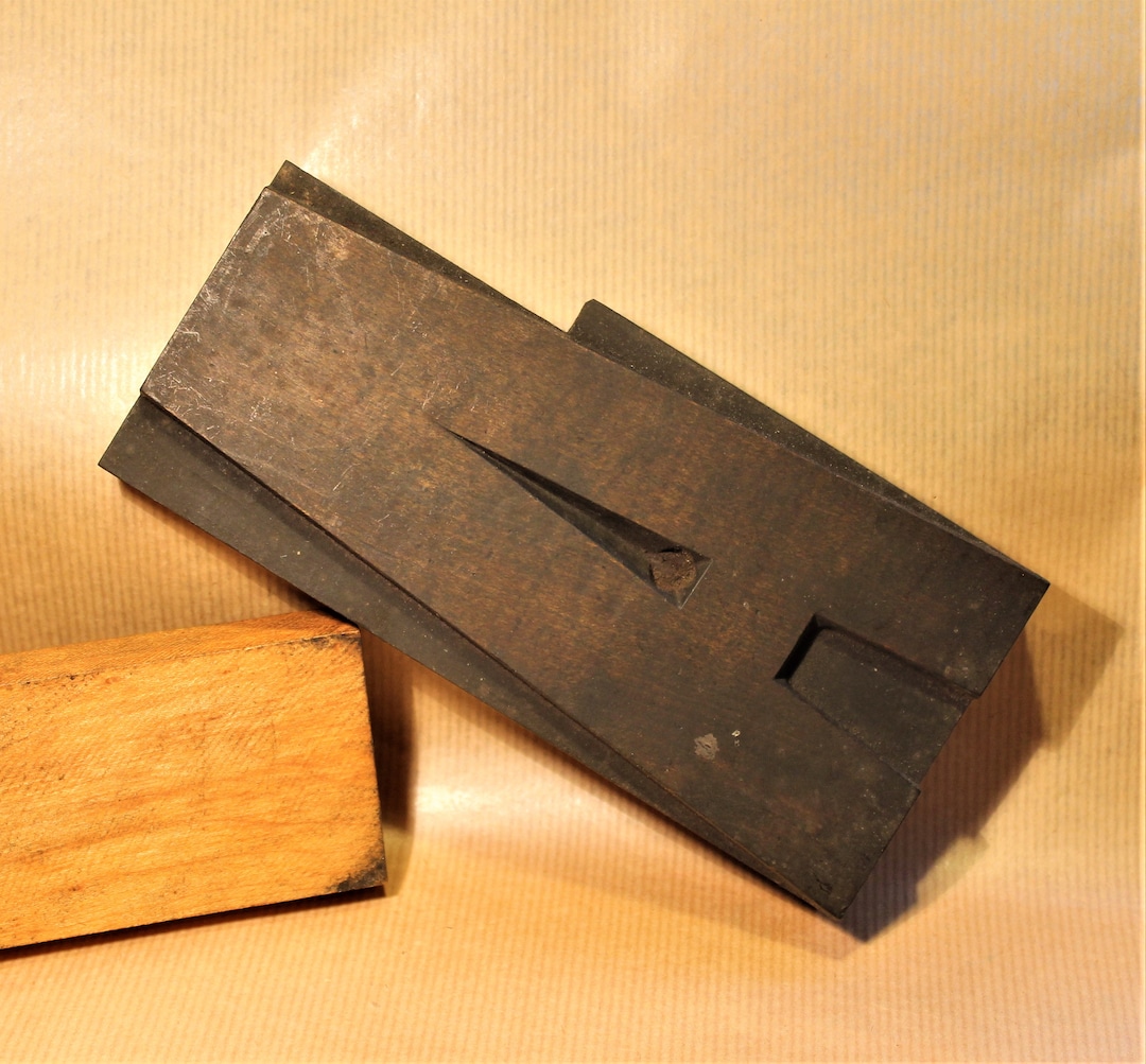 Wooden Letterpress Letter 'A' * VERY LARGE * Vintage Printers Block of ...