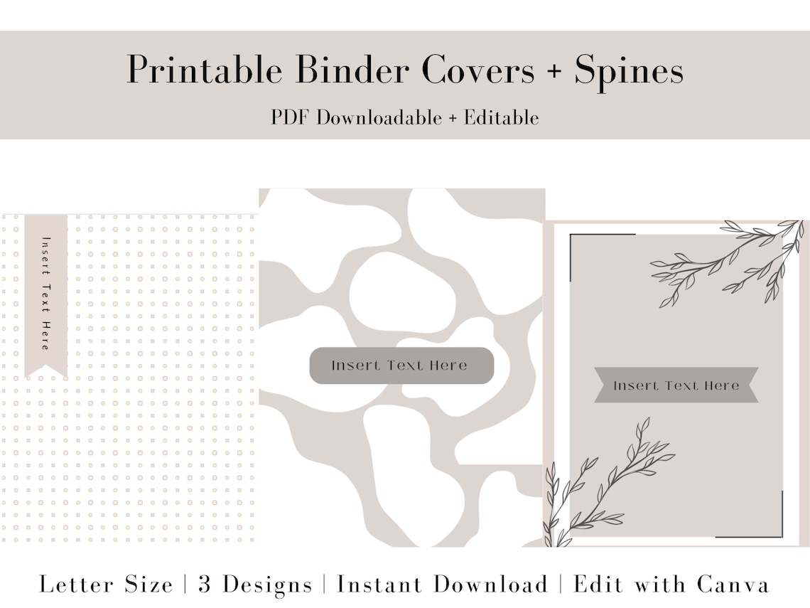 Printable Binder Covers | School Binder | College Binder Covers | Back ...