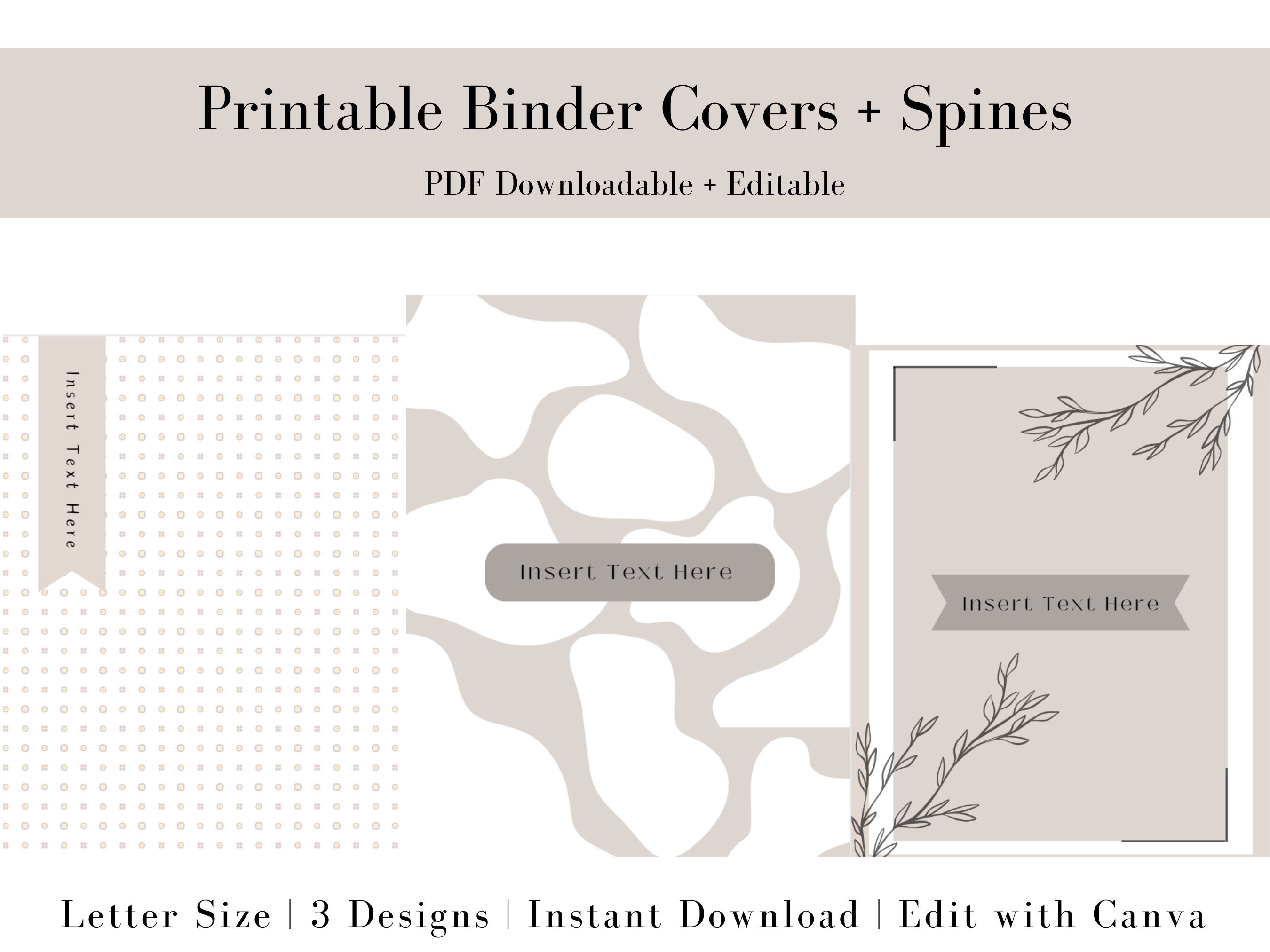 Printable Binder Covers | School Binder | College Binder Covers | Back ...