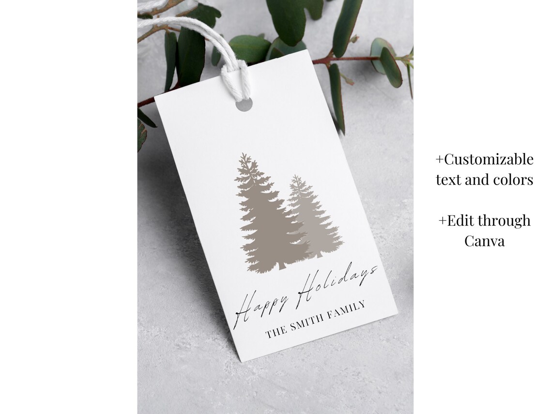 Holiday Gift Tags Christmas Gift Tags Gift Tags Personalized Gift Tag ...