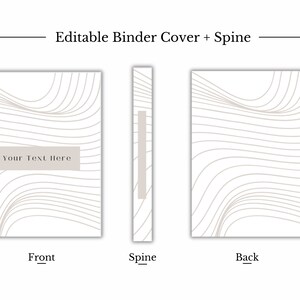 Binder Covers Printable Editable Neutral Binder Covers Editable Binder ...