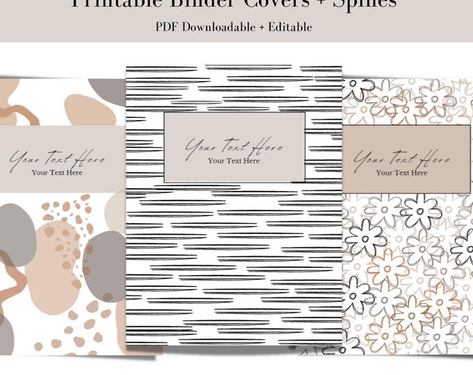 Editable Binder Covers and Spines I Printable Binder Cover I Homeschool ...