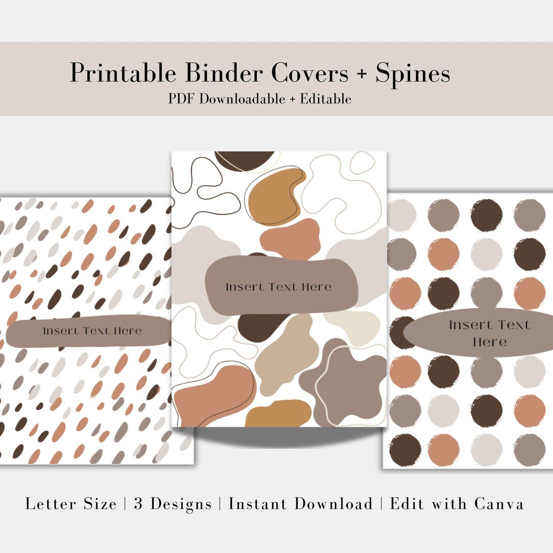 Binder Cover Templates | Binder Organization | Binder Notebook | Binder ...