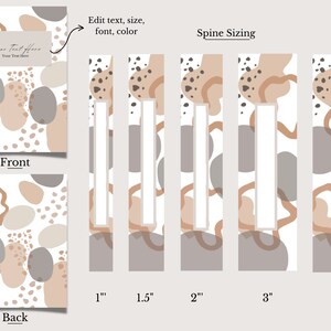 Binder Covers Printable Editable | Neutral Binder Covers | Editable ...