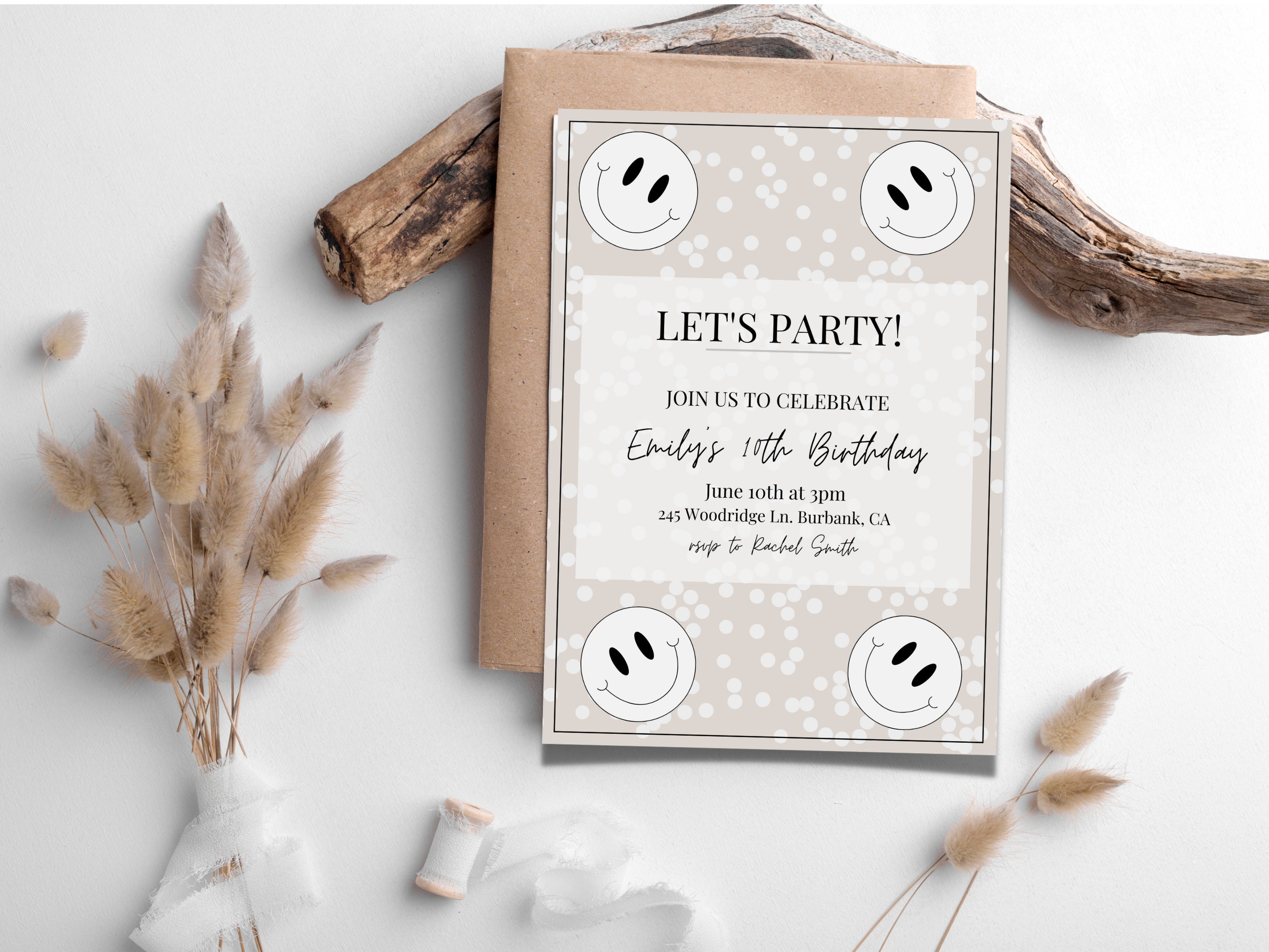Smiley Invites | Smiley Invite Template | Smiley Invite Digital ...