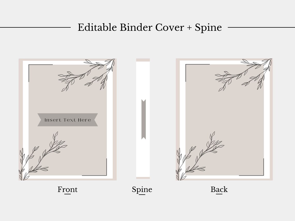 Printable Binder Covers | School Binder | College Binder Covers | Back ...