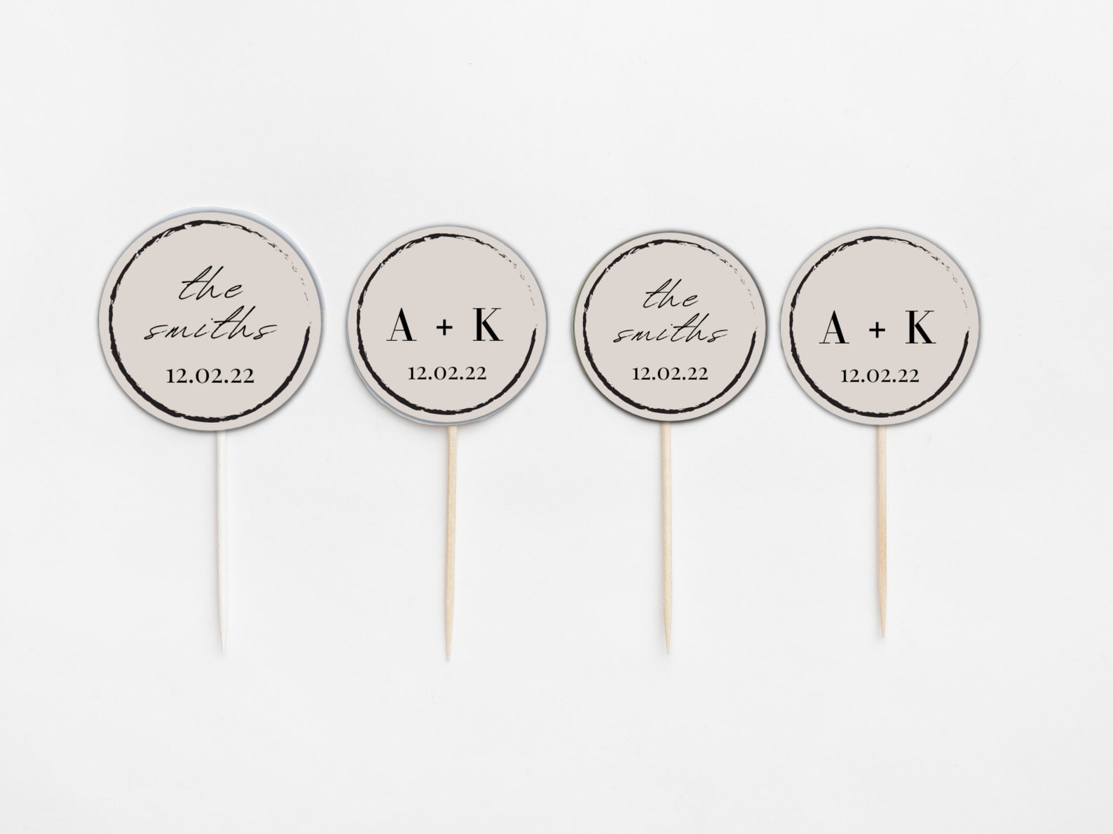 Custom Cupcake Toppers | Cupcake Toppers Wedding | Cupcake Toppers ...