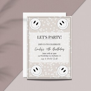 Smiley Invites | Smiley Invite Template | Smiley Invite Digital ...