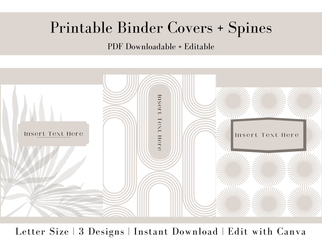 Binder Cover Templates | Binder Organization | Binder Notebook | Binder ...