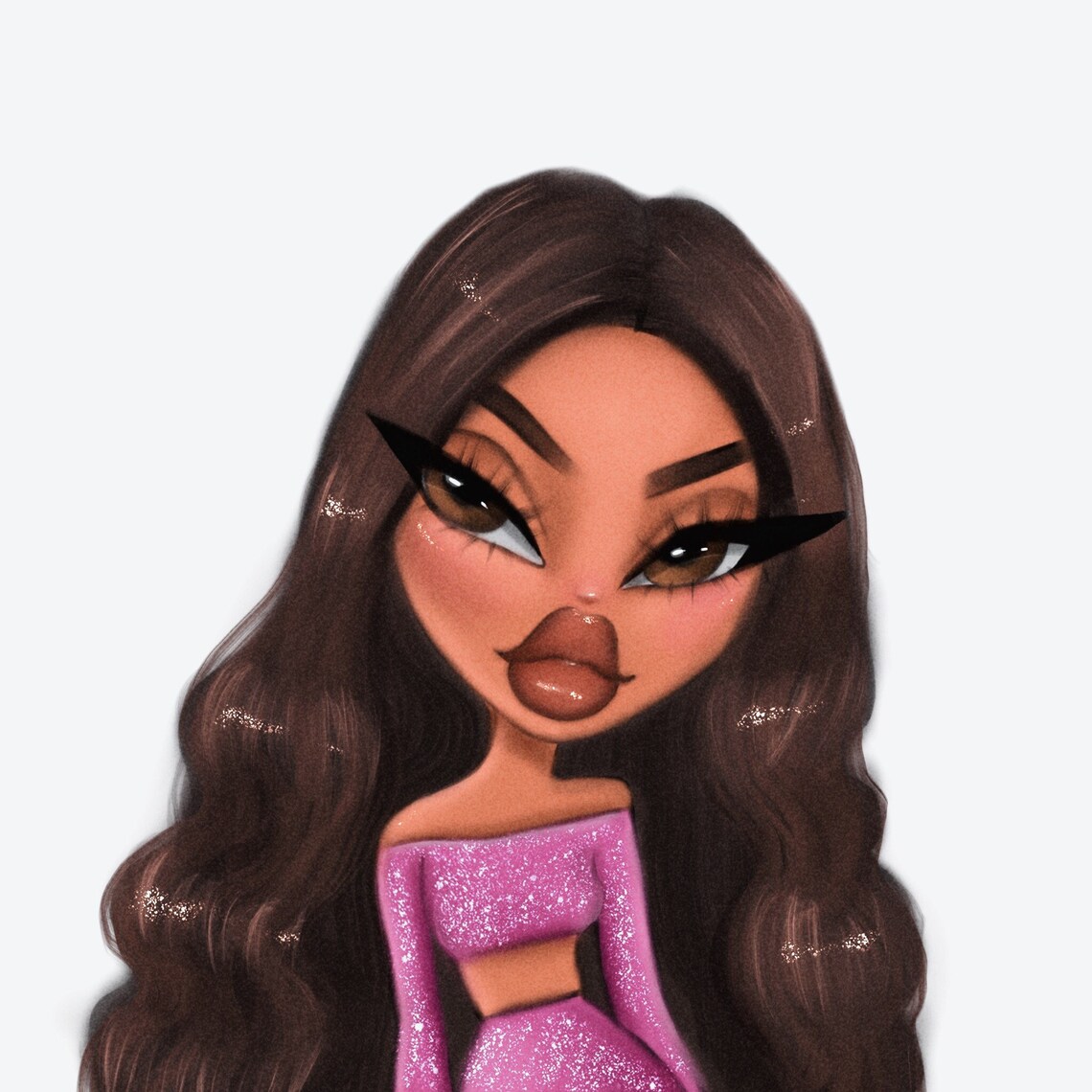 Personalized Bratz Doll Drawing You As A Bratz Doll Etsy