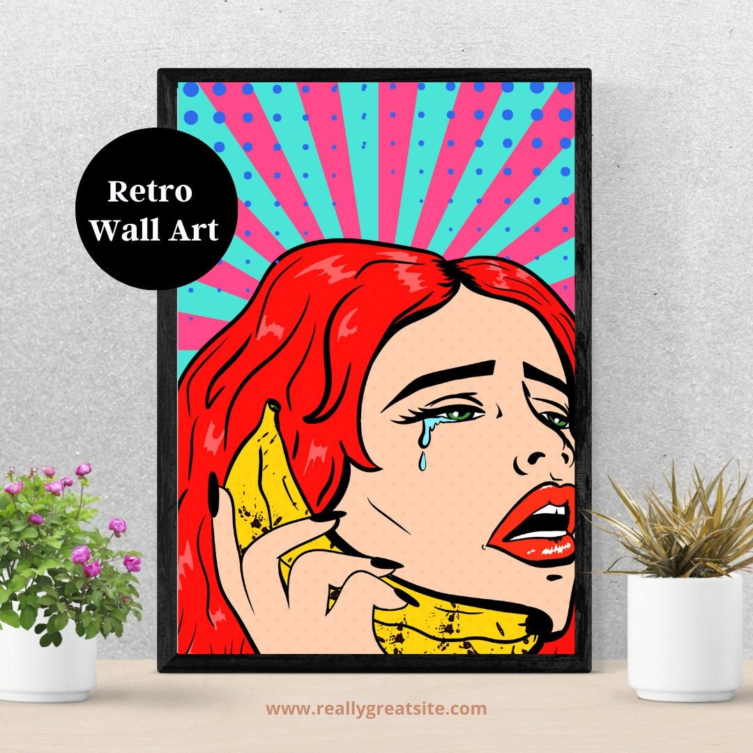 Retro Pop Art Print: 50's Makeup Decor (JPG & PNG) - Etsy