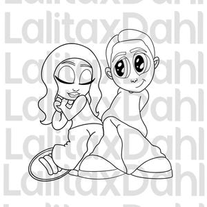 Printable Customized Couples Coloring Page! Couples Coloring Pages ...
