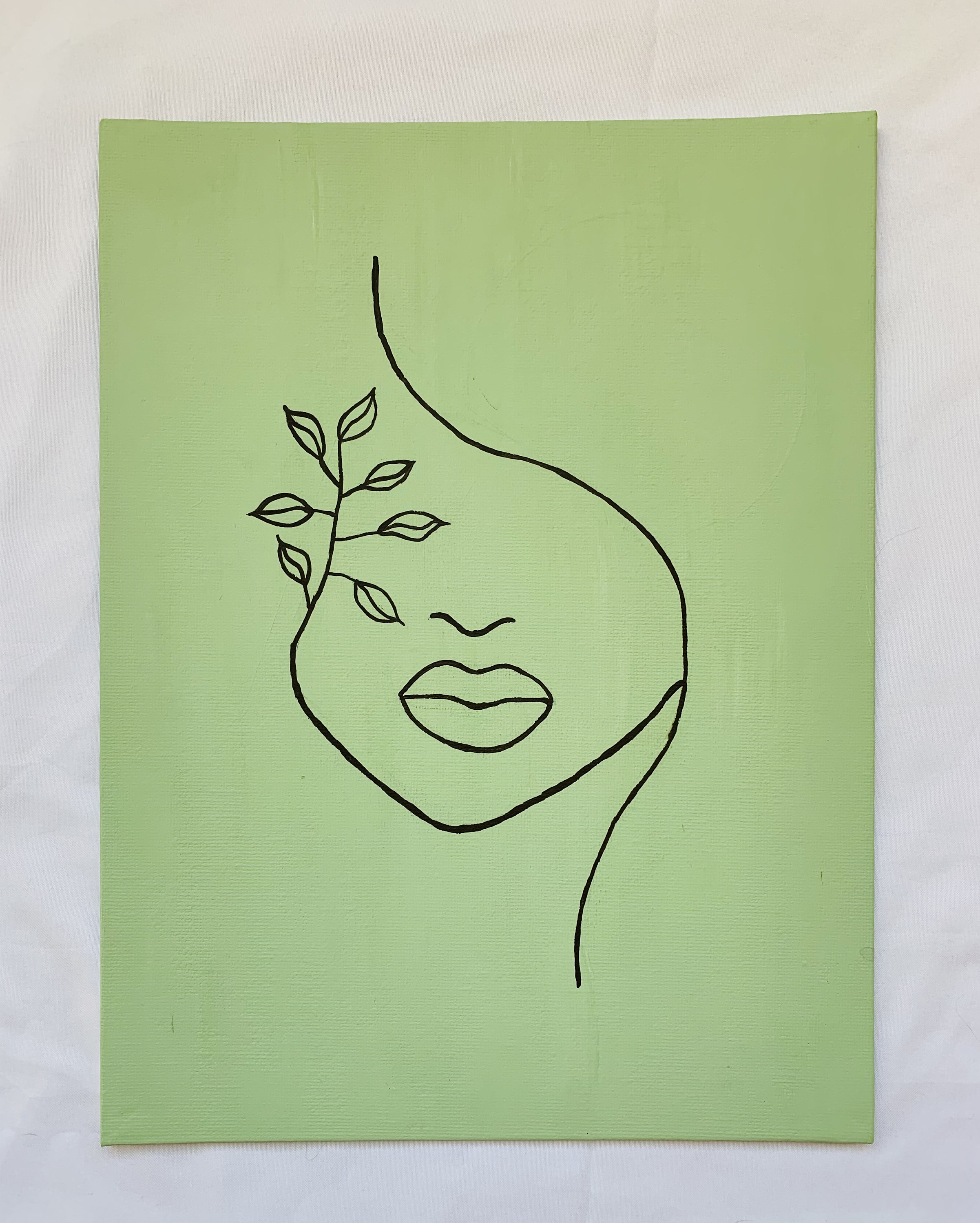 Green Leaf Face - Etsy
