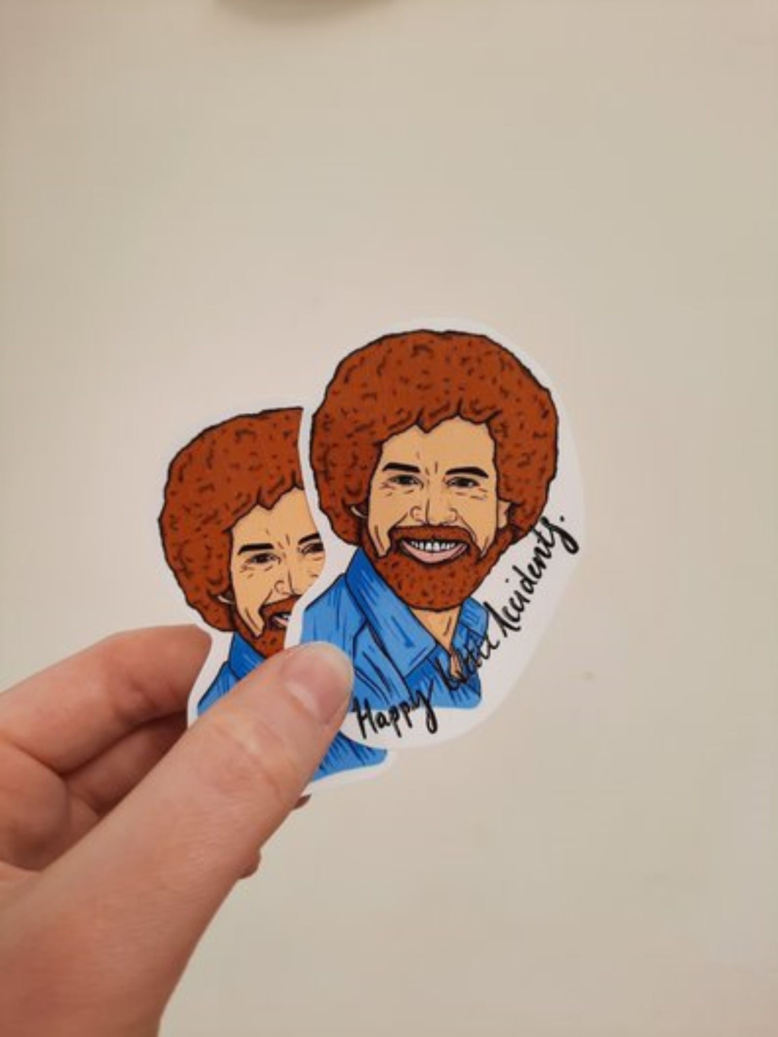 Bob Ross Vinyl Sticker | Etsy
