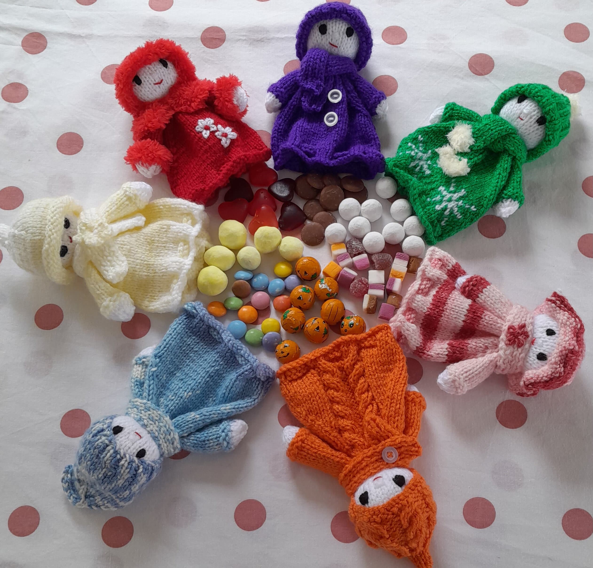 Dolly Mixture Treat Bags Knitting Pattern - Etsy