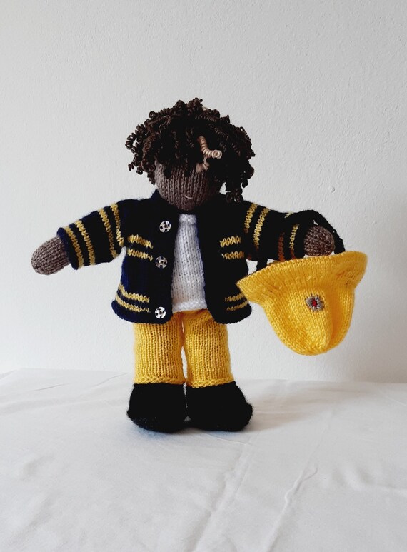 Fiz the Fireman Knitting Pattern Doll & Model Making Craft Supplies ...