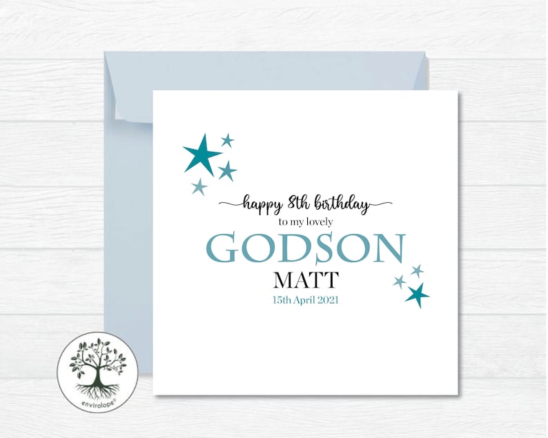 Godson Birthday Card Personalised Birthday Card Happy - Etsy UK