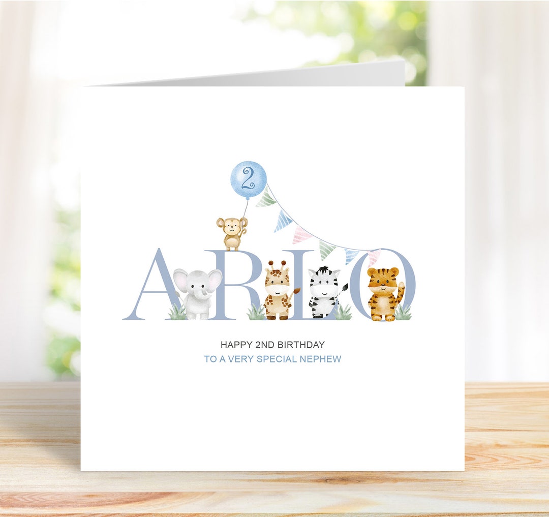 Son Birthday Card, Personalised Birthday Card for Son, Card for Little ...
