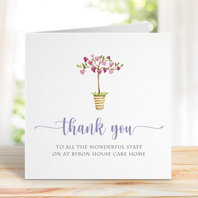 Thank You Hospice Card - Etsy UK