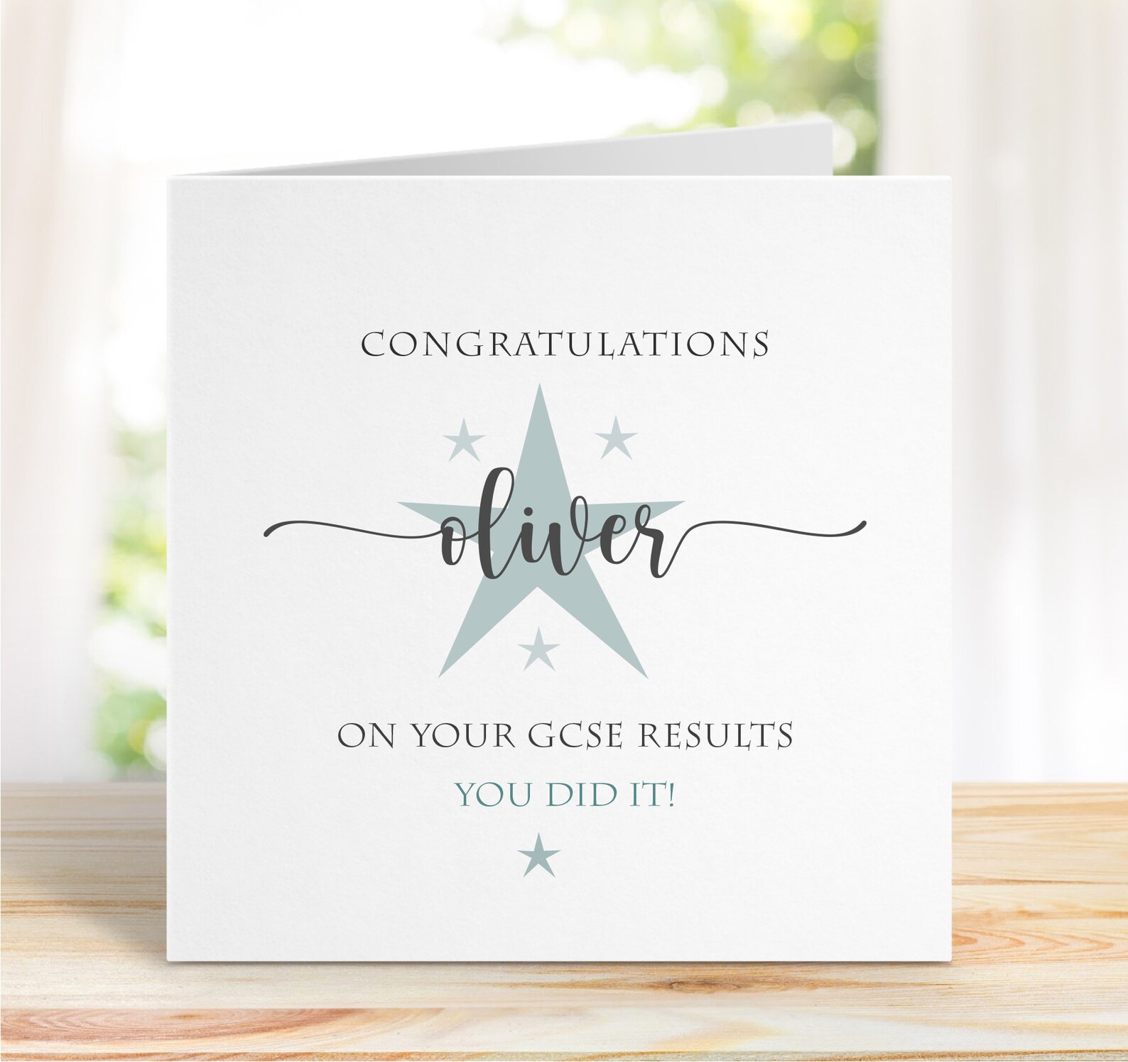 Personalised Exam Congratulations Card, A Levels Results Card, GCSE ...