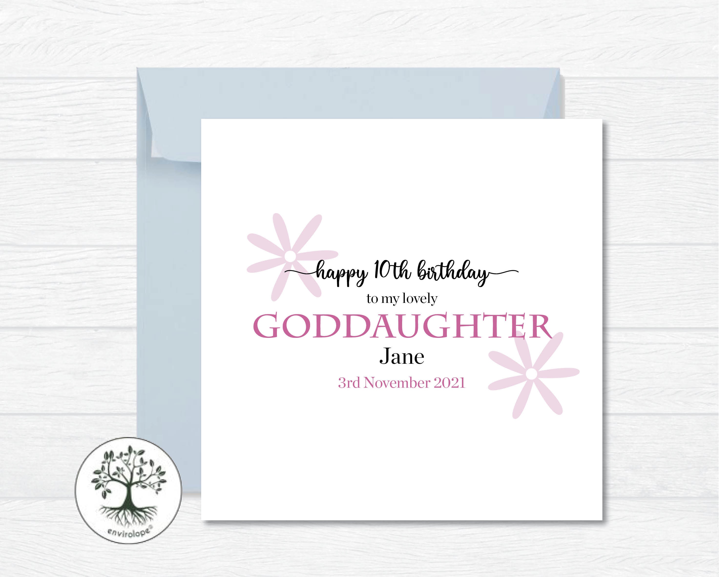 Goddaughter Birthday Card Happy Birthday Goddaughter Card | Etsy