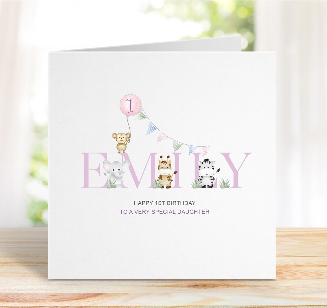Daughter Birthday Card, Personalised Birthday Card for Daughter, Card ...