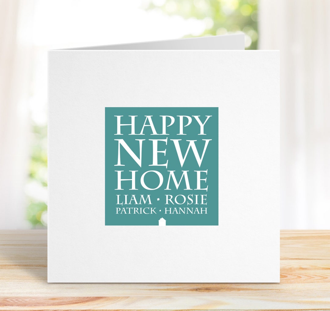 New Home Card, Happy New Home, Moving Card, New House, Home Sweet Home ...