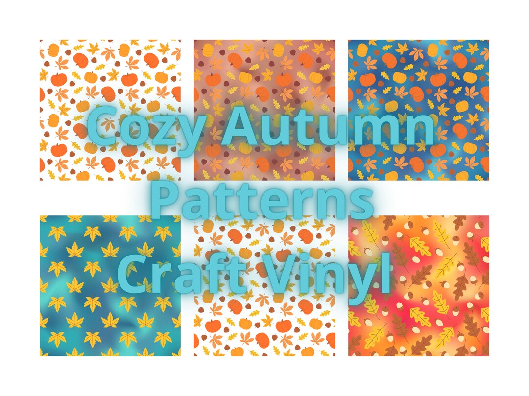 Cozy Autumn Craft Vinyl Sheet, Vinylturtle, Fall Collection, Sticker ...