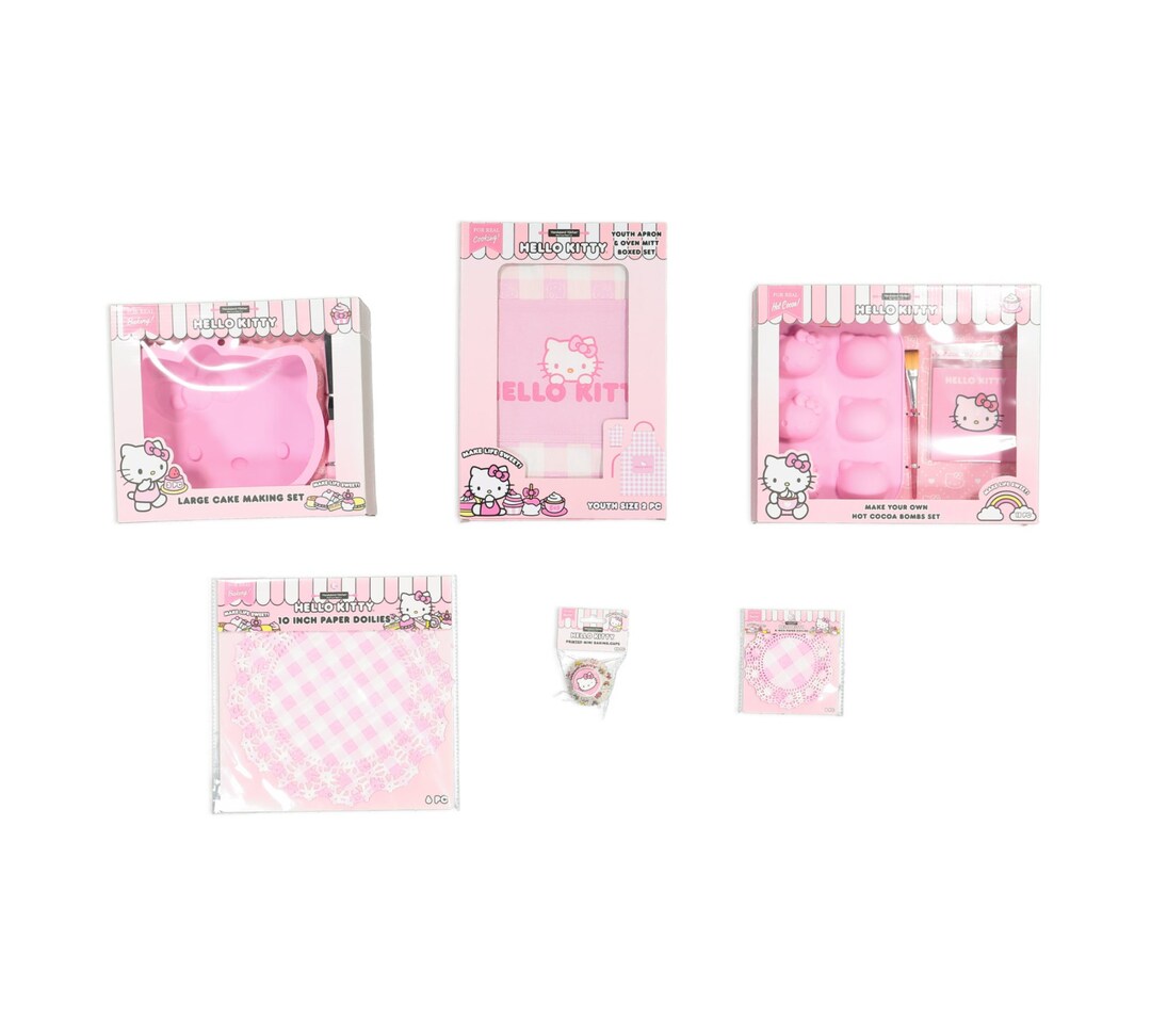Hello Kitty Kids Baking Craft Kit Fun Cooking Set for Children Creative ...