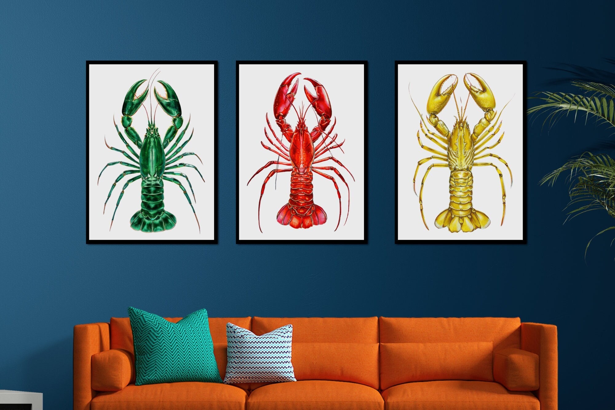 Colorful Lobster Clipart Set High-quality PNG Digital Download Every ...