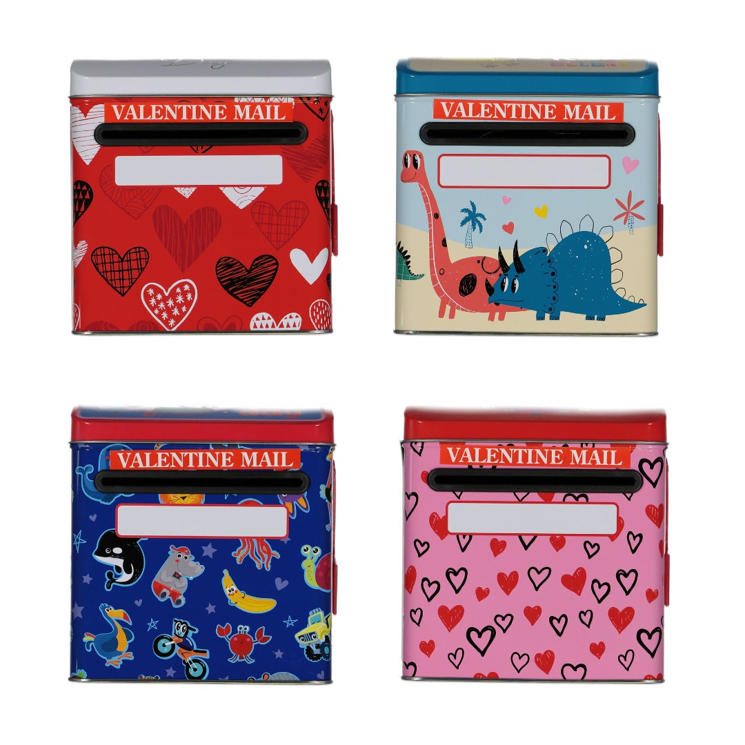 Kids Valentines Day Mailbox, Personalized Kids Mailbox, Custom Name ...