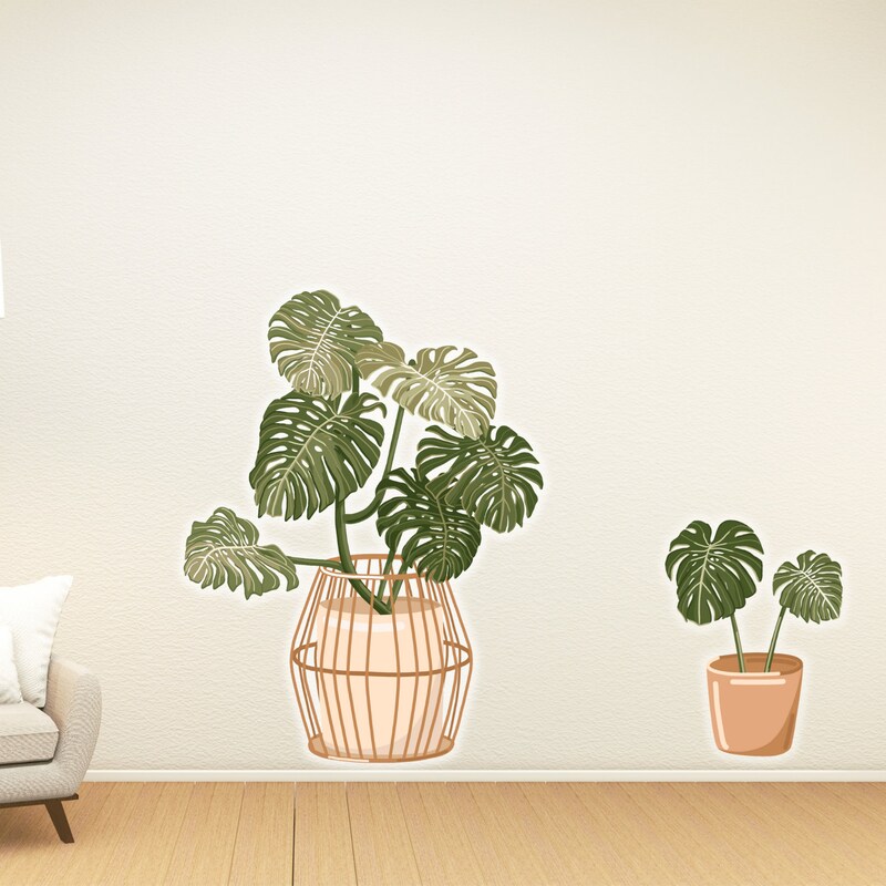 Plant Wall Decals - Etsy