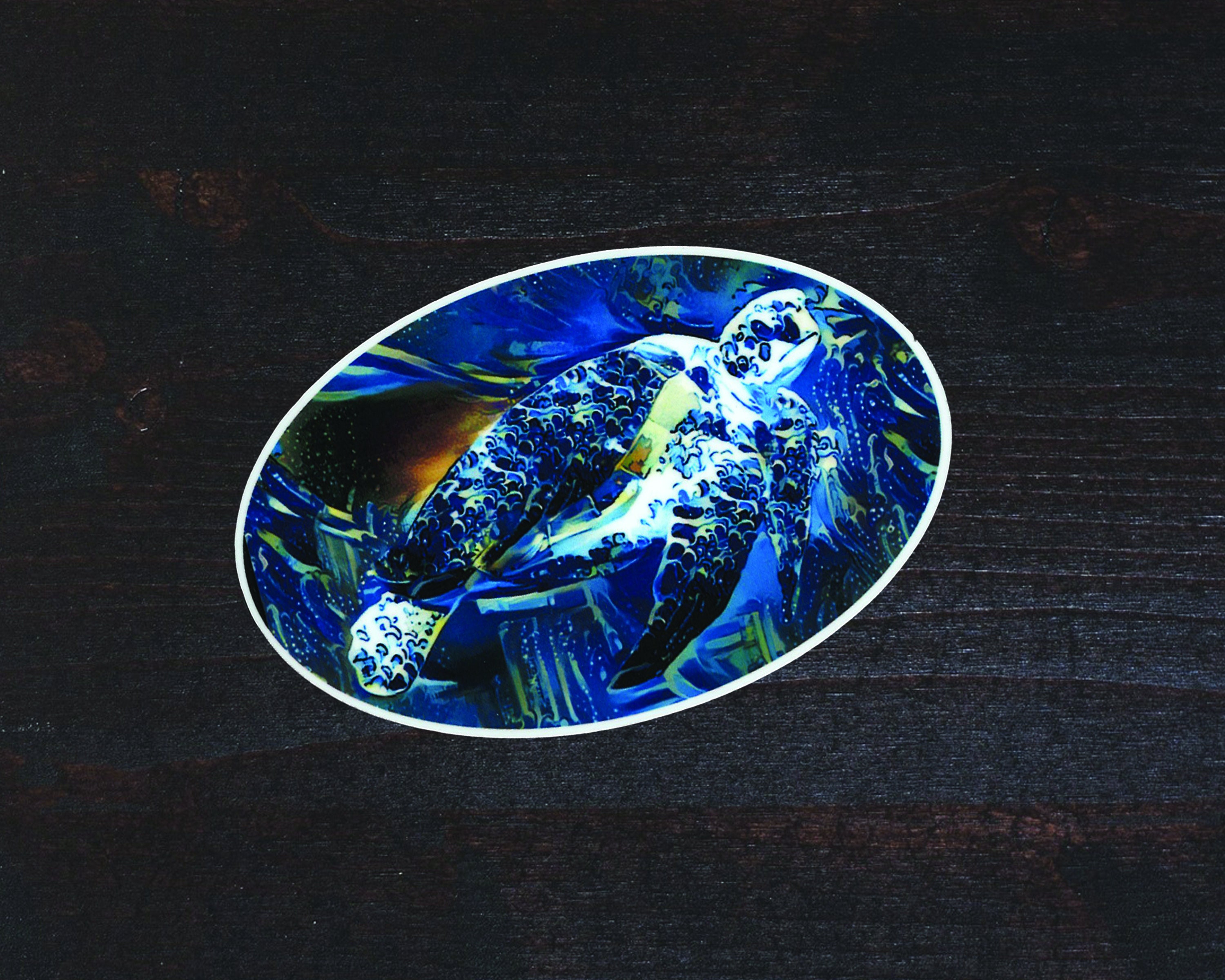 Calcomanía de la etiqueta de la tortuga marina justa mate - Etsy España