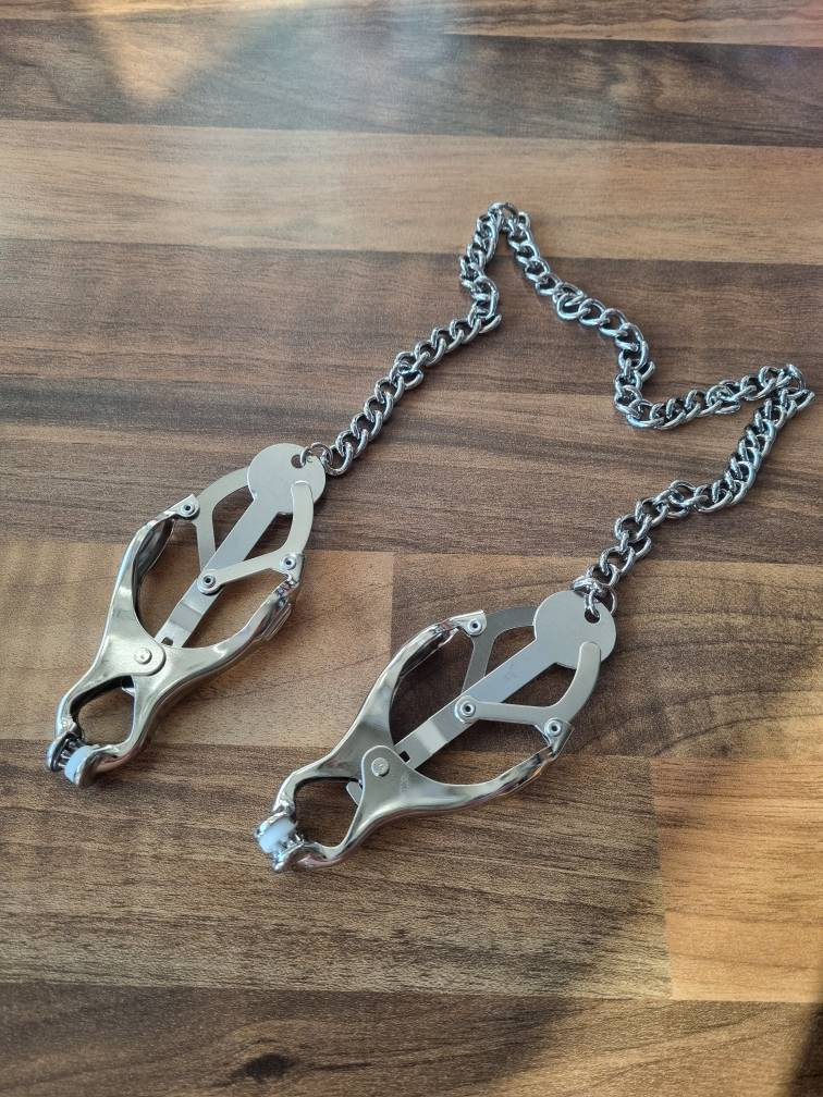 Custom Spiked Nipple Clamps Half Pad Half Spikes bdsm Pain Fetish ...